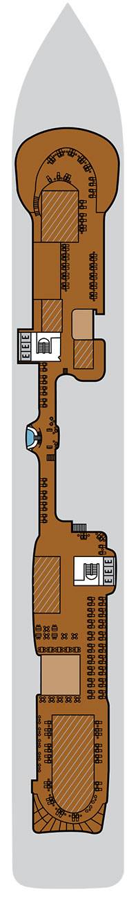 Silver Ray Deck plan & cabin plan