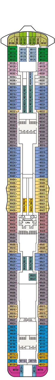Sky Princess Deck plan & cabin plan
