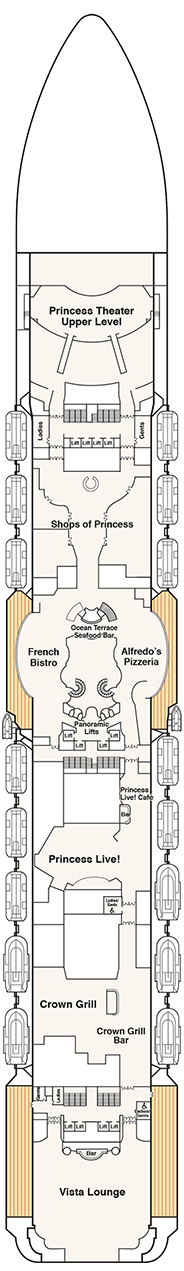 Sky Princess Deck plan & cabin plan
