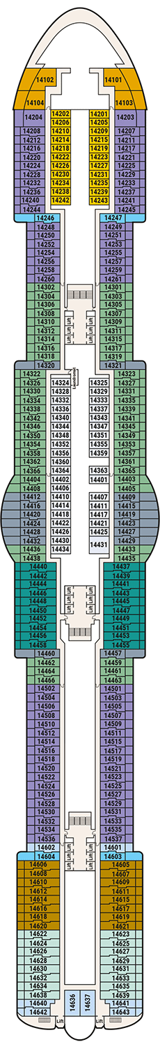 Sun Princess Deck plan & cabin plan