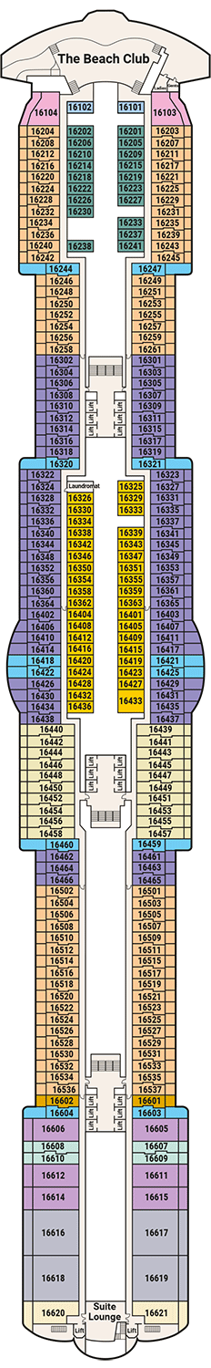 Sun Princess Deck plan & cabin plan