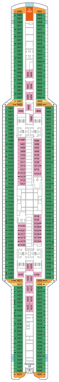 MSC Seaview Deck plan & cabin plan