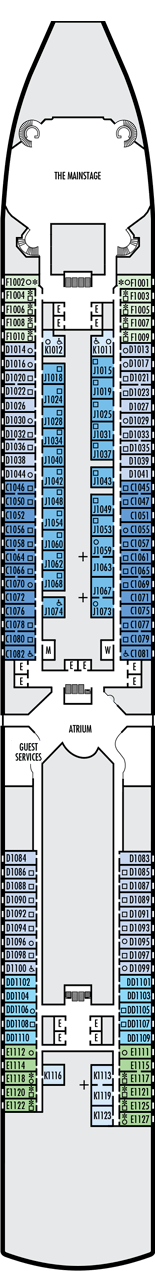 Westerdam Deck plan & cabin plan