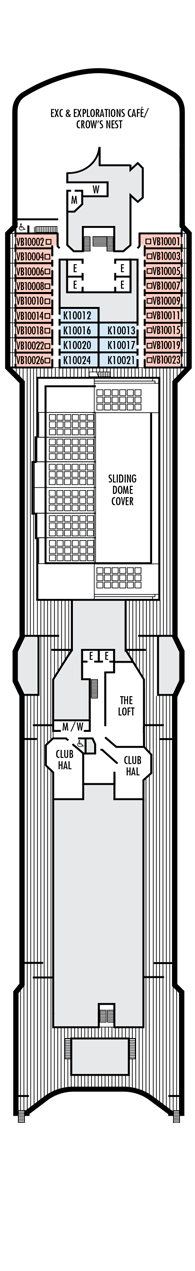 Westerdam Deck plan & cabin plan